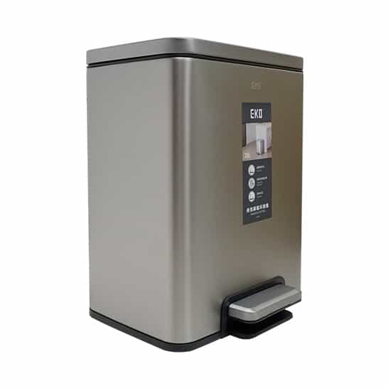 EZ HOME Pedal Trash Bin SS Matt 20L | Cebu Home and Builders Centre