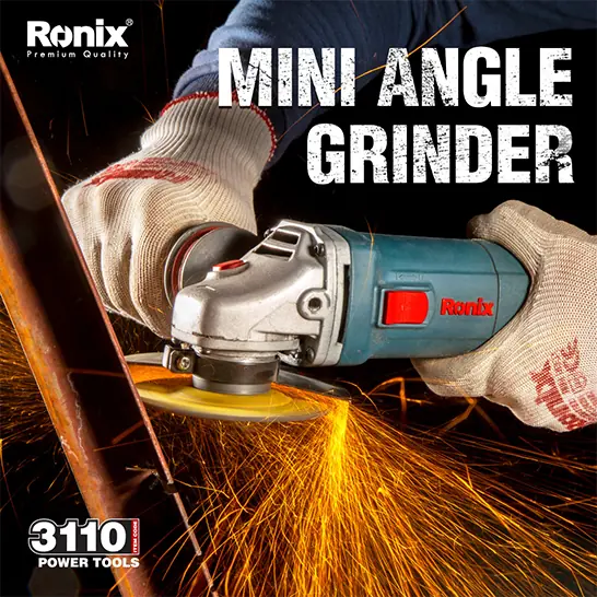 Ronix Mini Angle Grinder 3110 100mm 880w | Cebu Home and Builders Centre