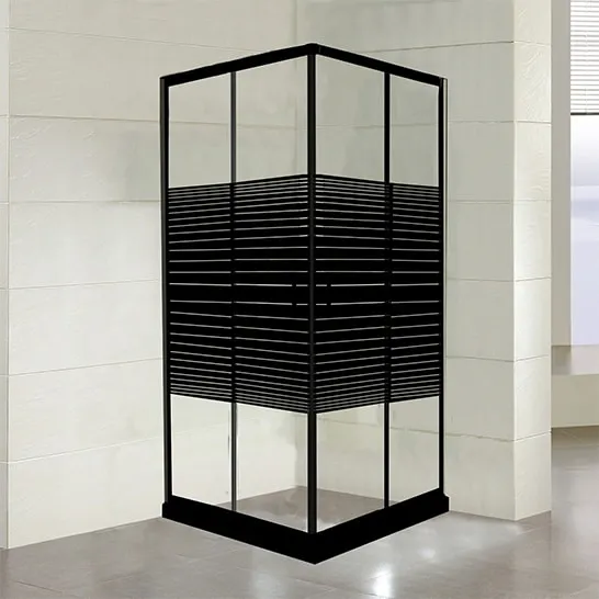 Cool Shower Enclosure Black Frame Package 800x800x1910mm | Cebu Home and Builders Centre